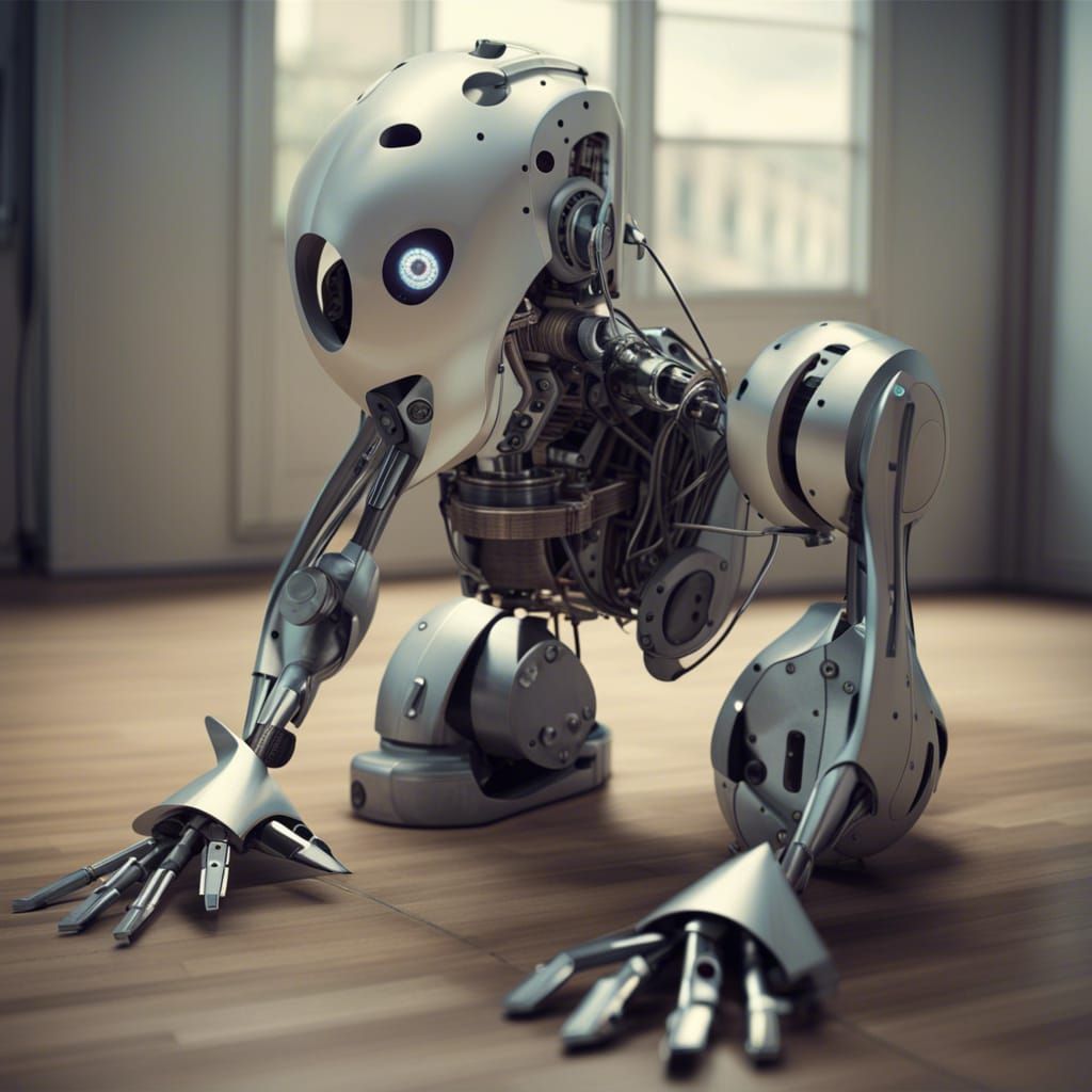 robot :: vorticism 1 of 4 - AI Generated Artwork - NightCafe Creator