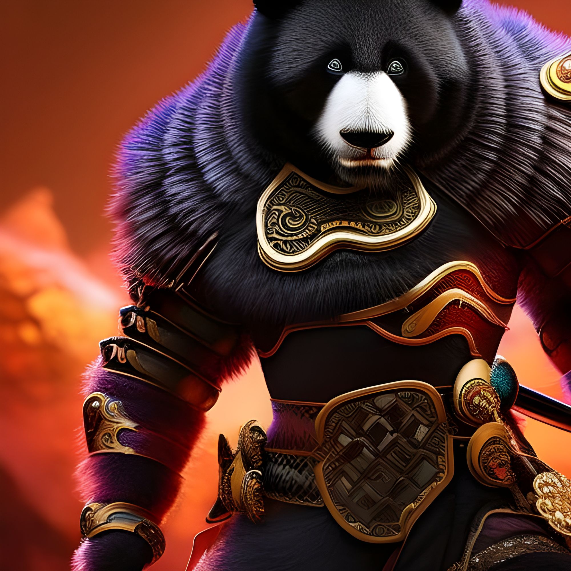 Barok The Great, Royal Panda of Elboron One, by Lord Elboron : r/nightcafe