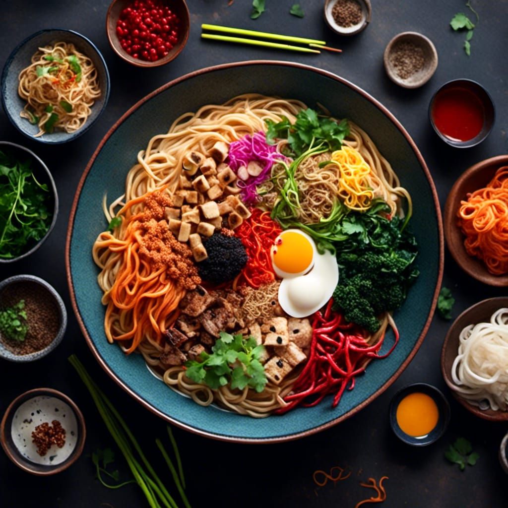 Mouthwatering Noodles - AI Generated Artwork - NightCafe Creator