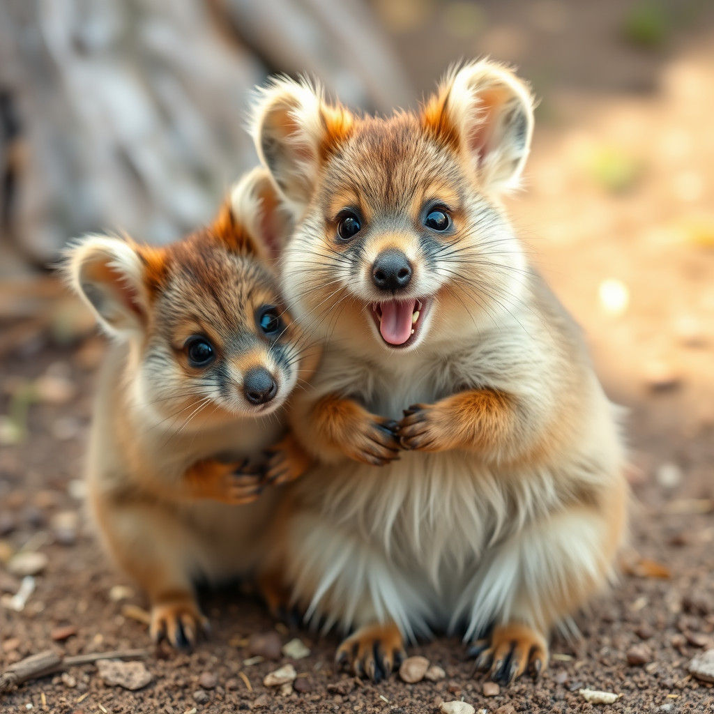 Cutest Quokka family - Adorable Quokka Family