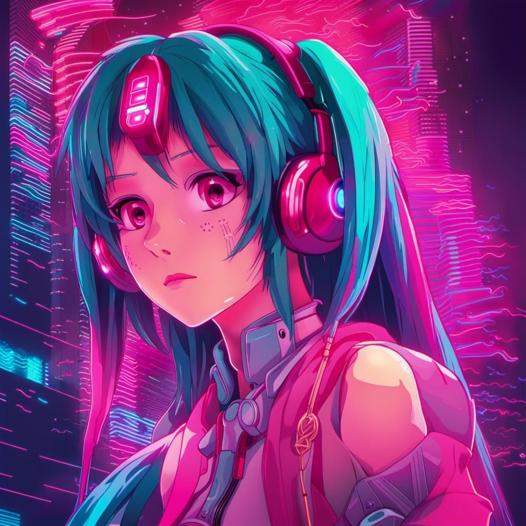 Hatsune Miku - AI Generated Artwork - NightCafe Creator