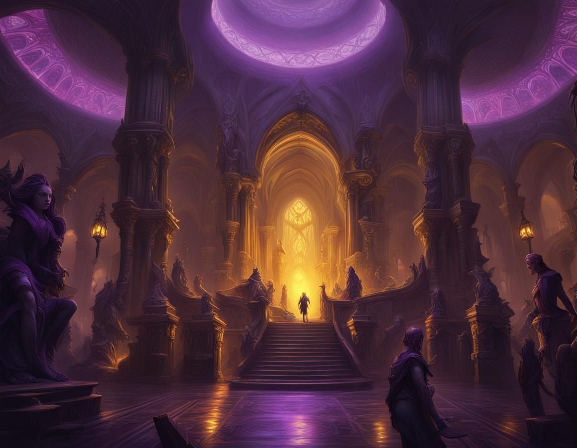 the throne room of the The Magenta Palace - AI Generated Artwork ...