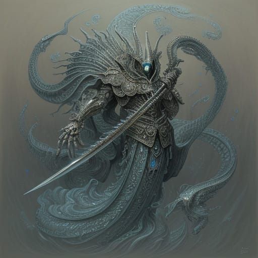 The Legendary Oarfish Sword - Ethereal Serpentine Sword with...