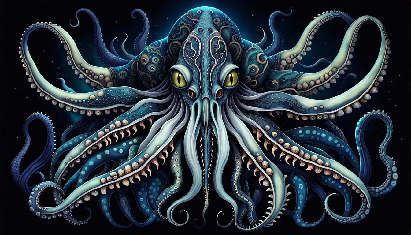 Mutated deep sea creature on a collision course - AI Generated Artwork ...