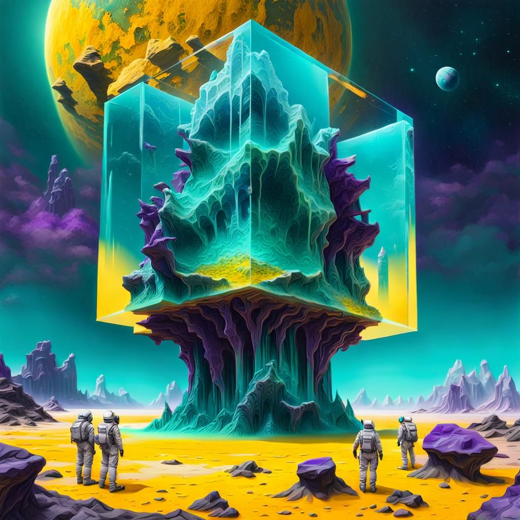 Alien stalagmite - AI Generated Artwork - NightCafe Creator