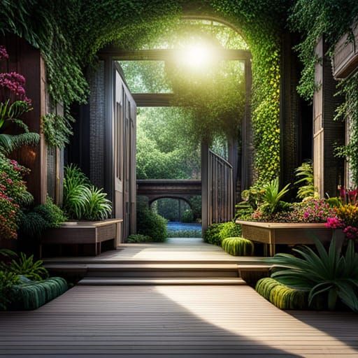 Garden - AI Generated Artwork - NightCafe Creator