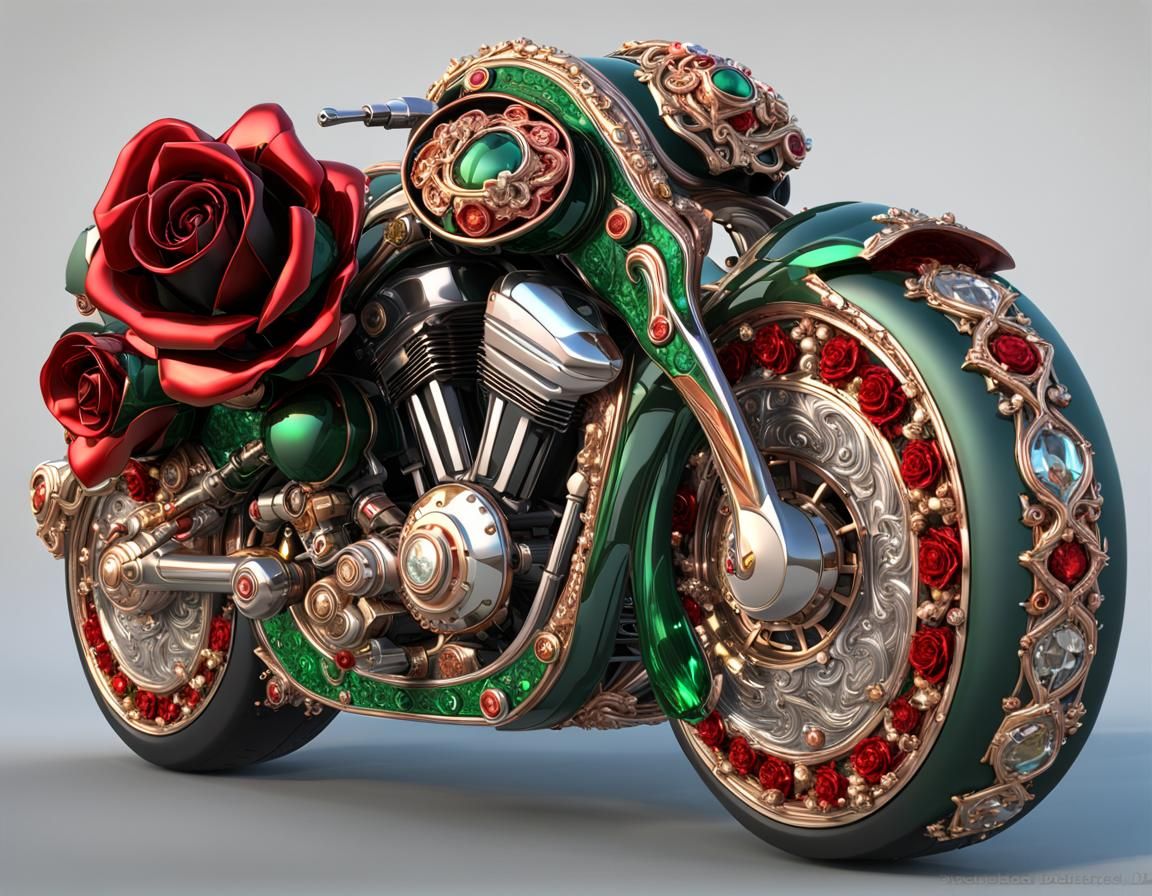 The Rose Rider - AI Generated Artwork - NightCafe Creator