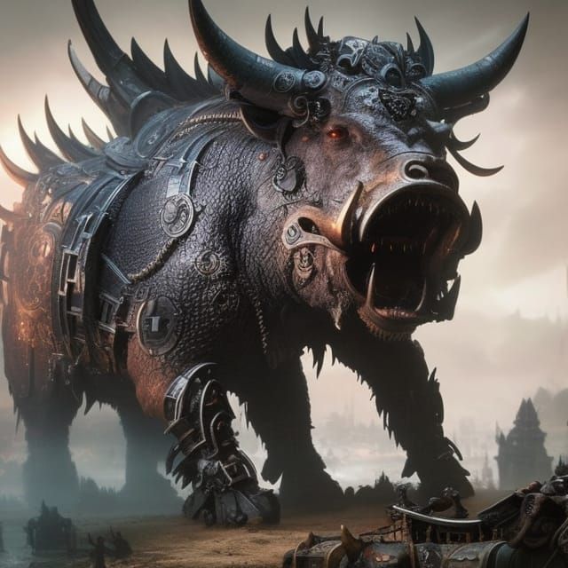 Demon Pig - AI Generated Artwork - NightCafe Creator