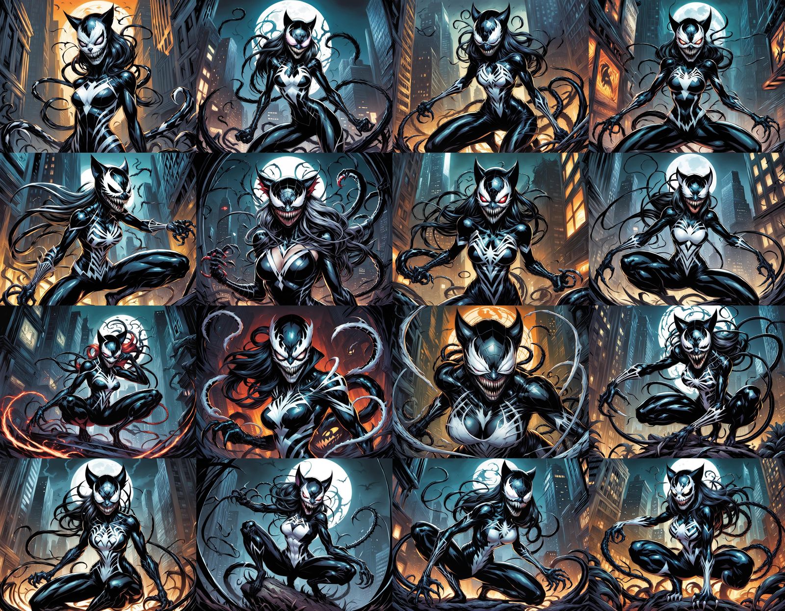 Venomized Nekogirl Mark Brooks and Dan Mumford, comic book art, perfect ...