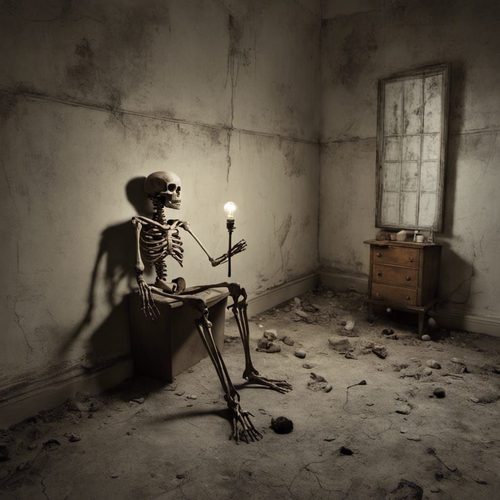 Skeleton of an Idea VI - AI Generated Artwork - NightCafe Creator