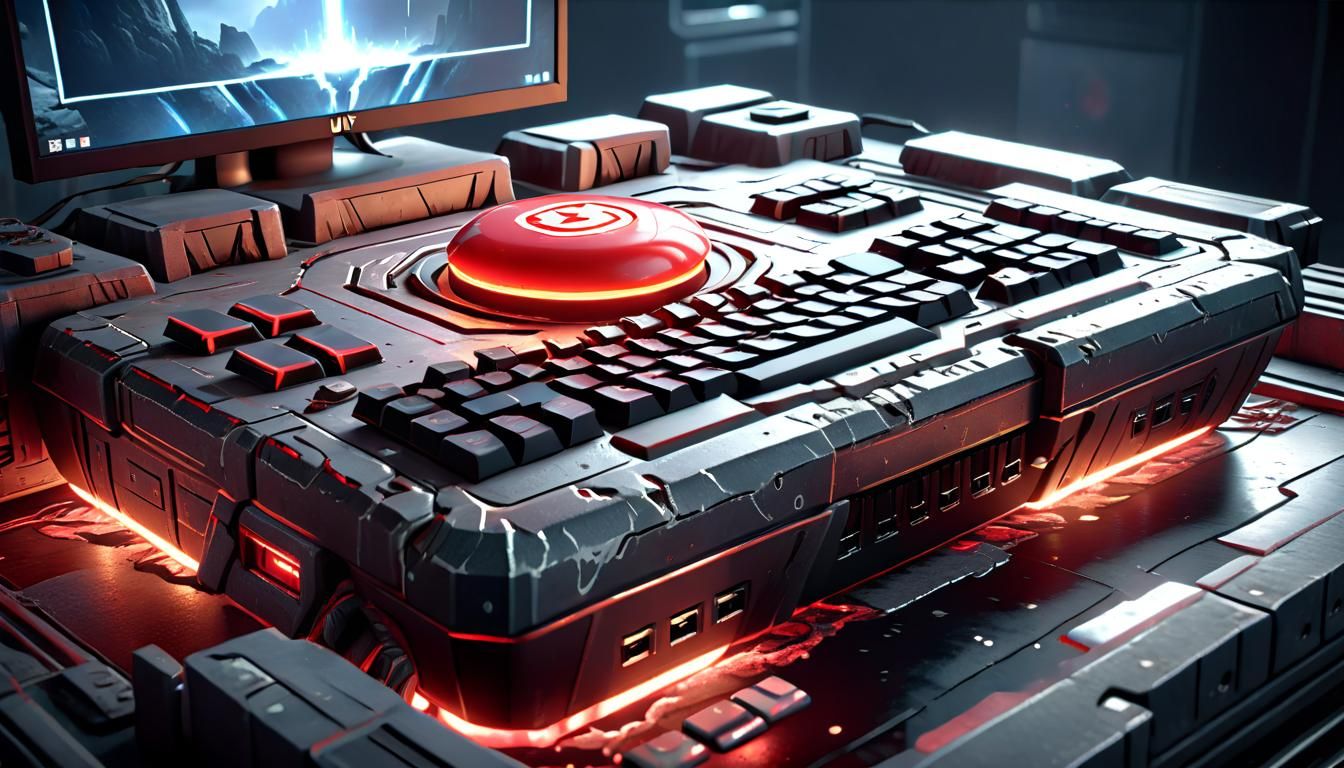 My very own Self Destruct button - AI Generated Artwork - NightCafe Creator