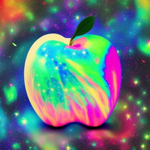 Cosmic Apple - AI Generated Artwork - NightCafe Creator