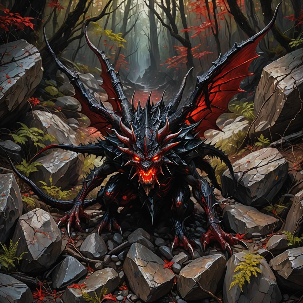 Onyx Demon 3 - AI Generated Artwork - NightCafe Creator