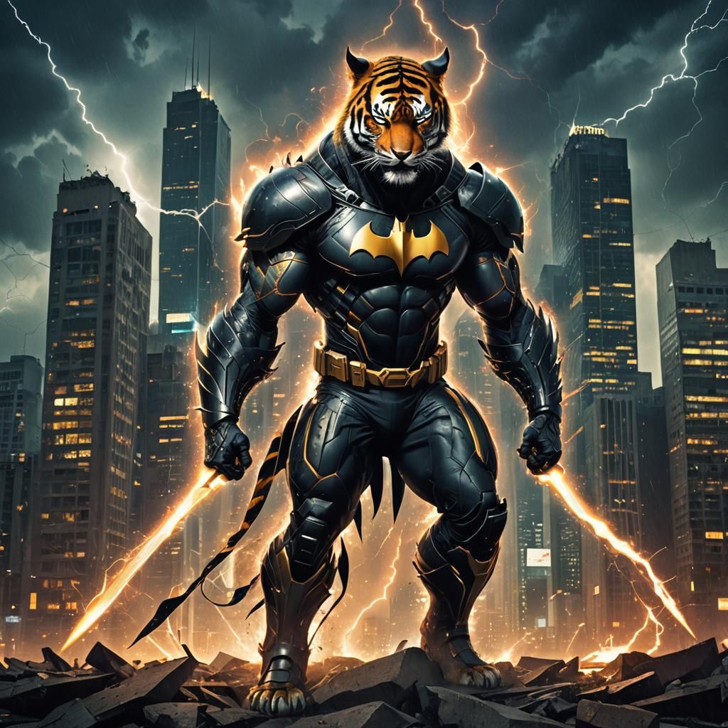 Bat Tiger - AI Generated Artwork - NightCafe Creator