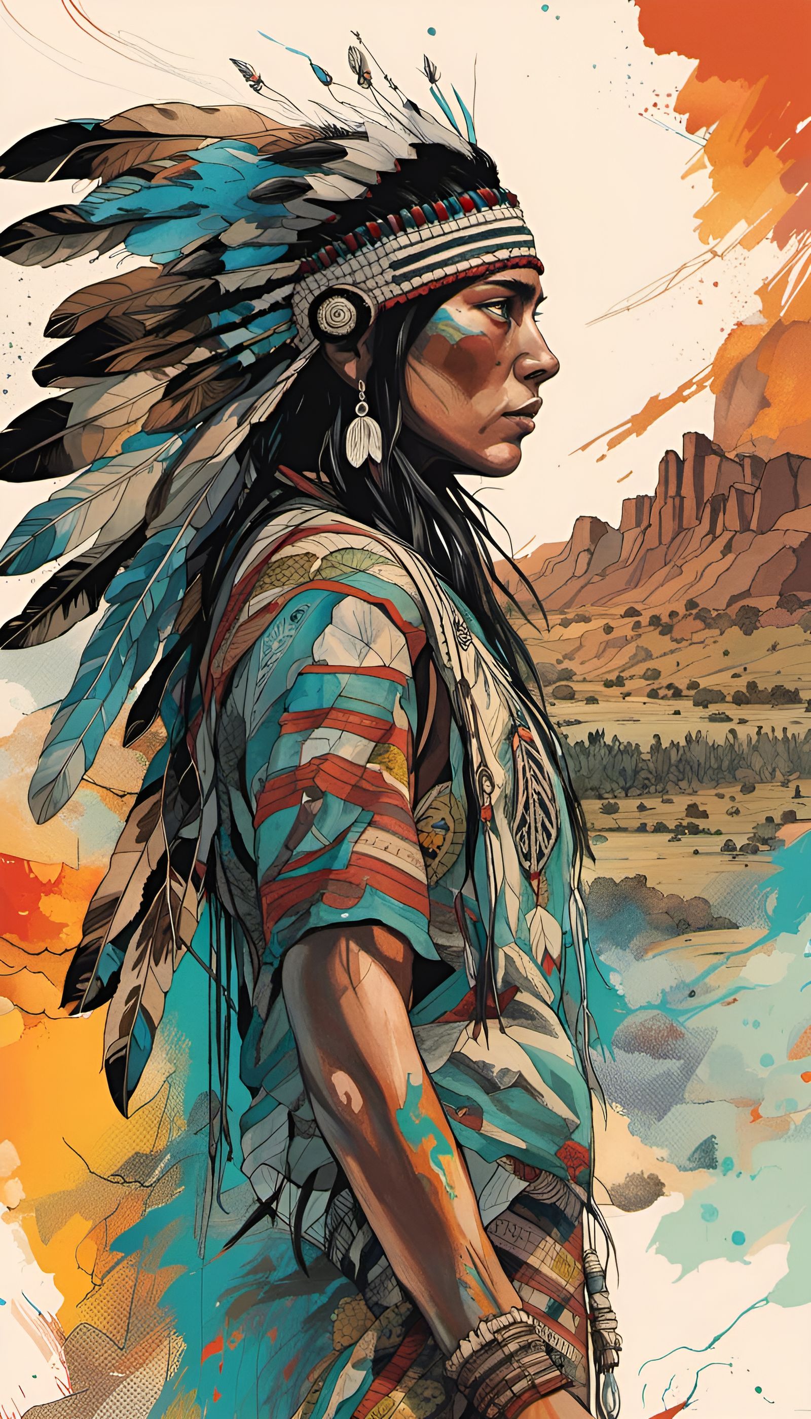 Native American - AI Generated Artwork - NightCafe Creator