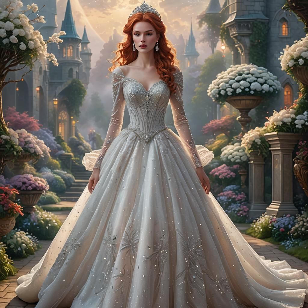 Princess Meredith's wedding gown. - AI Generated Artwork - NightCafe ...