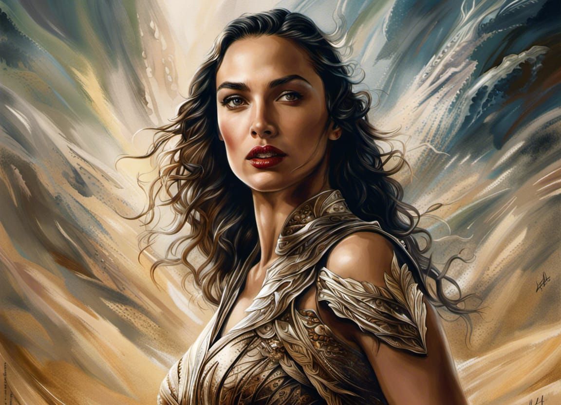 Fantasy portrait, Gal Gadot - AI Generated Artwork - NightCafe Creator