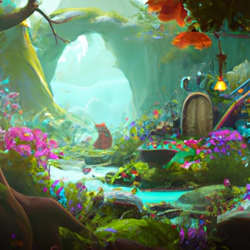 Secret Garden - AI Generated Artwork - NightCafe Creator