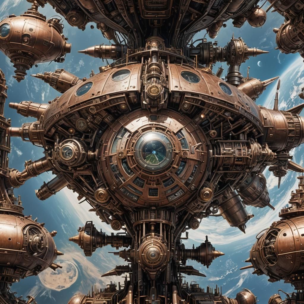 Massive spaceship - AI Generated Artwork - NightCafe Creator