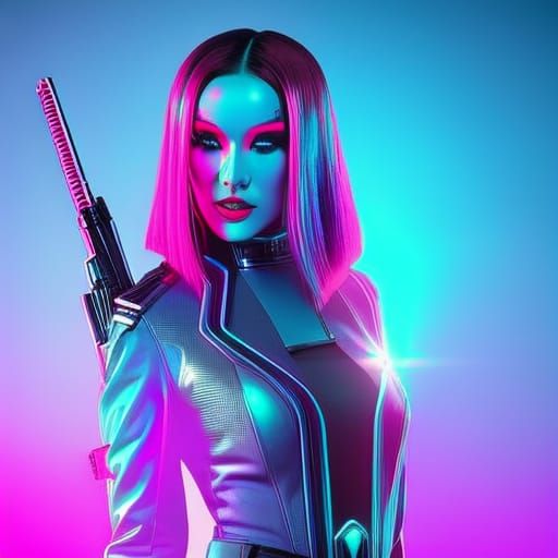 Cyber Rebel 14 - AI Generated Artwork - NightCafe Creator