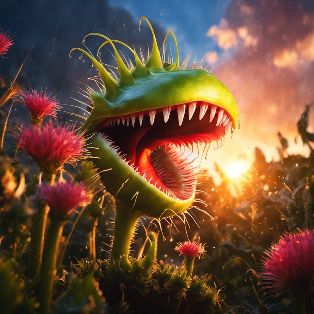 Venus flytrap - AI Generated Artwork - NightCafe Creator