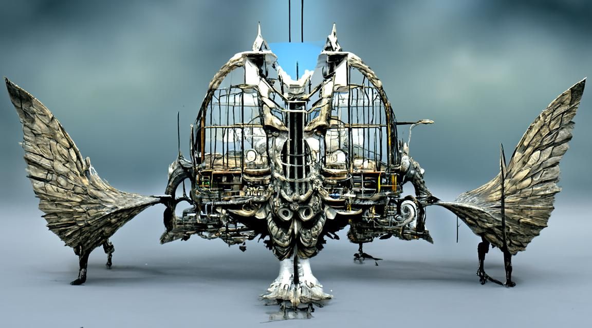 Mechanical Bird in a magical cage - AI Generated Artwork - NightCafe ...