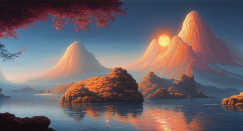 Sunrise - AI Generated Artwork - NightCafe Creator