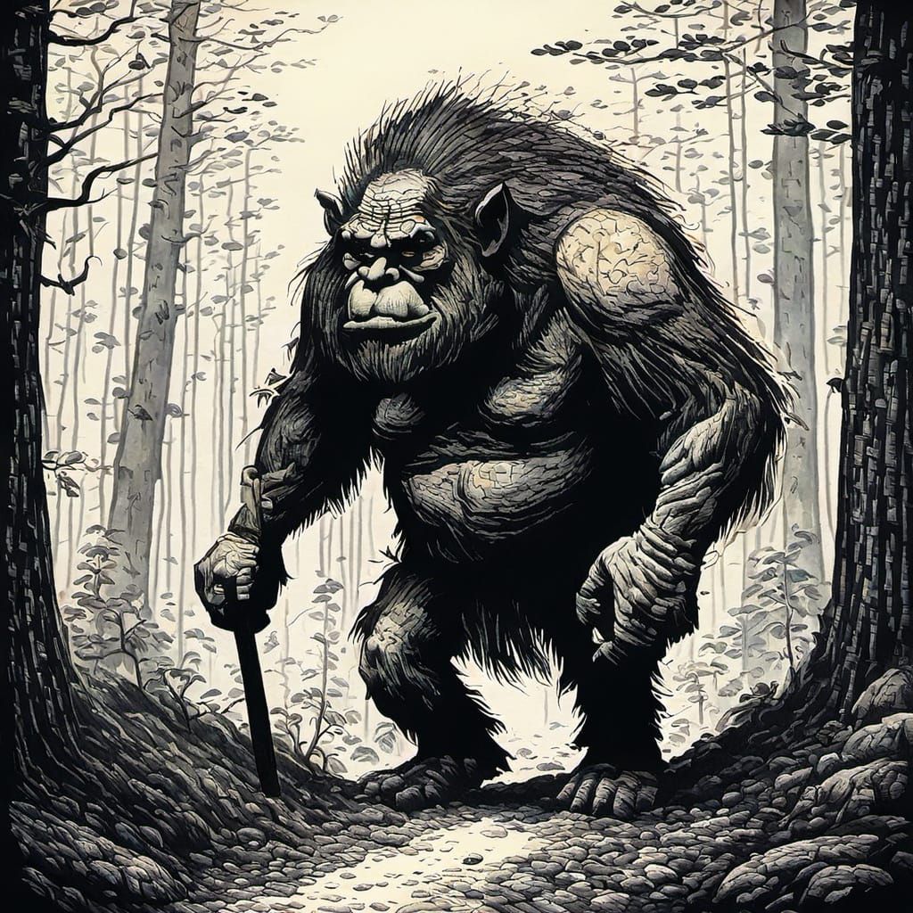 An old Troll walking to it's new home