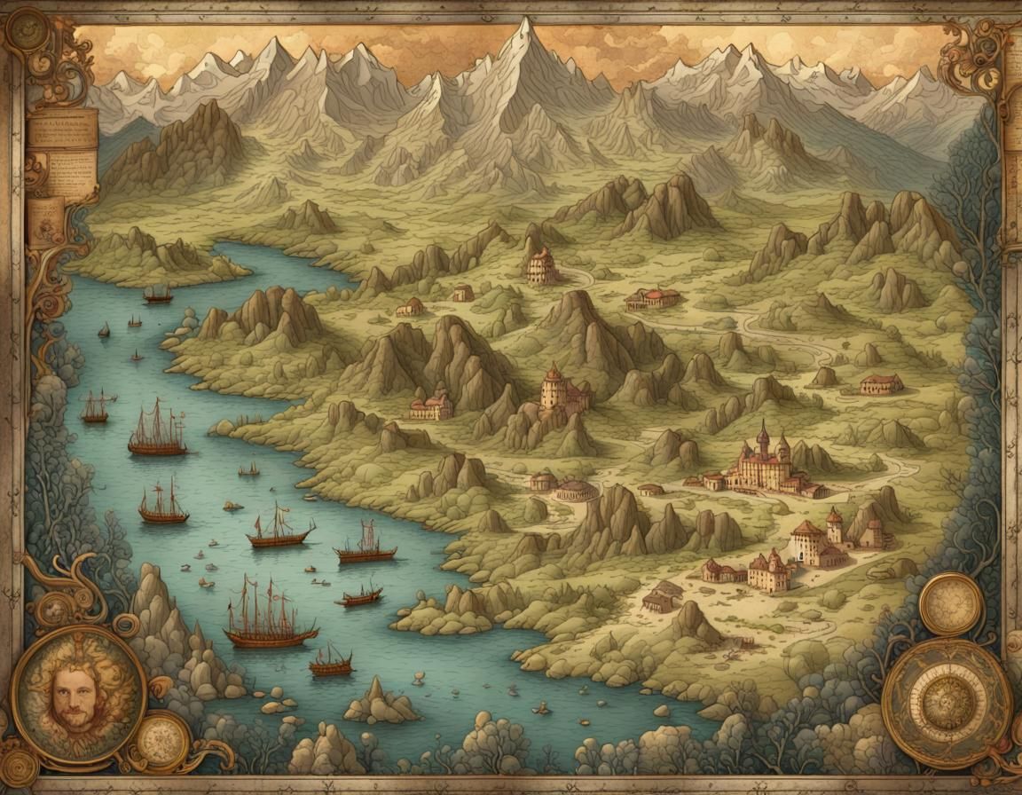 Forgotten Cartography: Lost Realms 1 - AI Generated Artwork - NightCafe ...