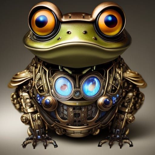 Robo Frog - AI Generated Artwork - NightCafe Creator