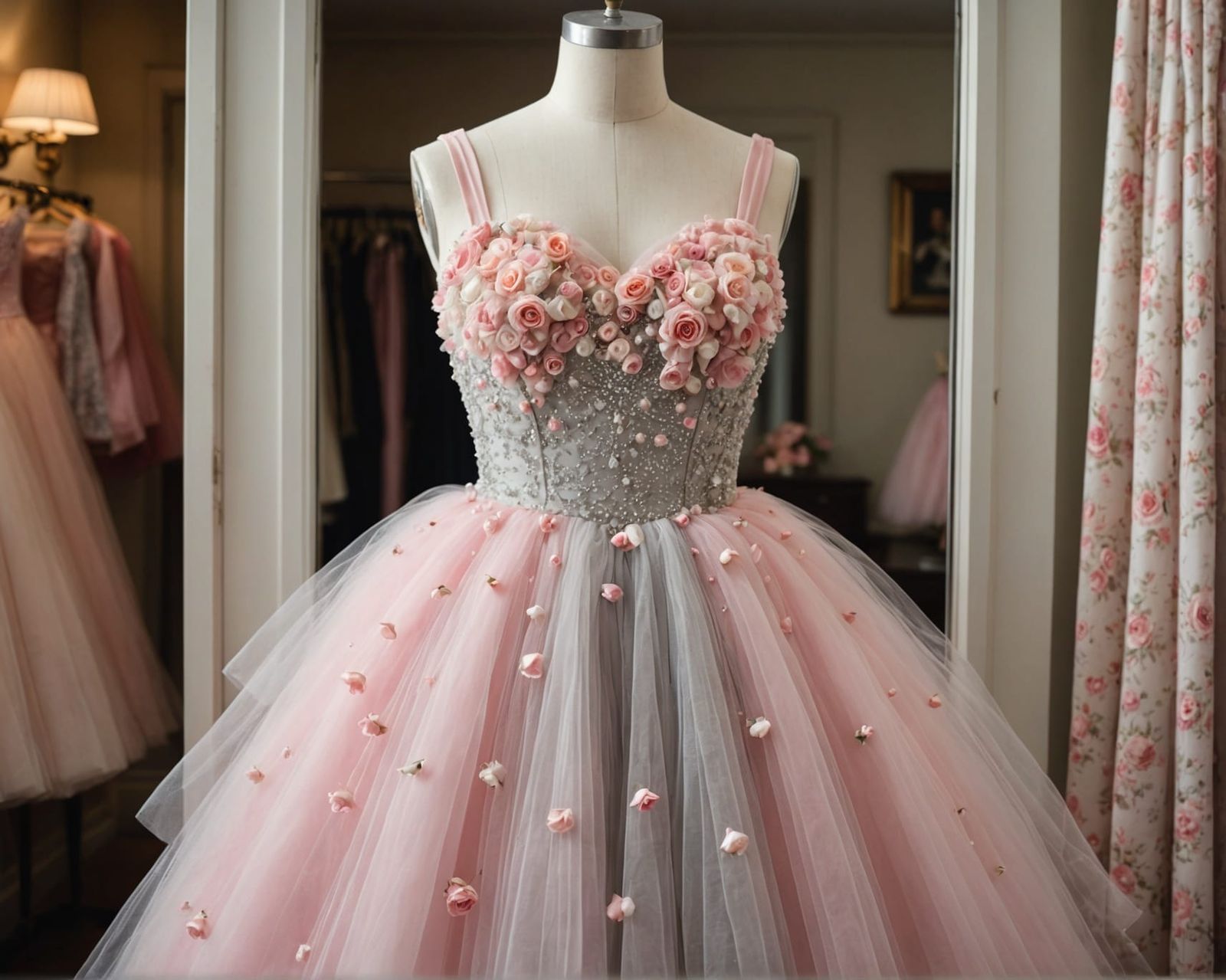 Tulle Prom Dress - AI Generated Artwork - NightCafe Creator