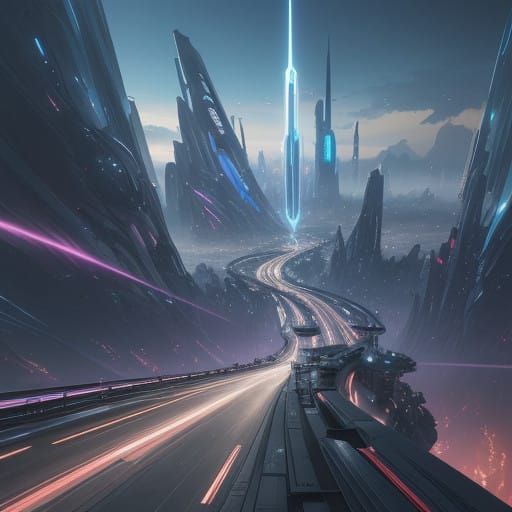 Futuristic Cityscapes of 2025 in Anime Style - AI Art