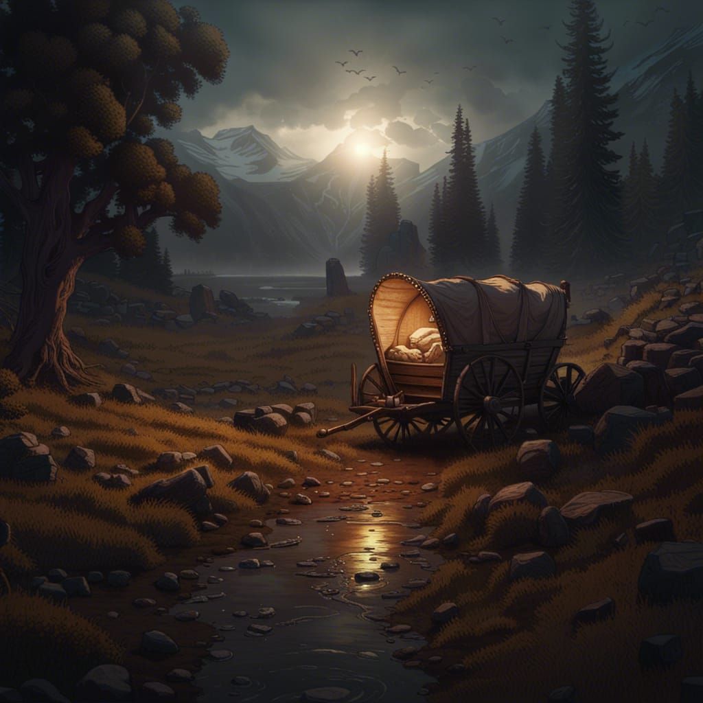 Oregon trail, you died of cannibalism - AI Generated Artwork ...