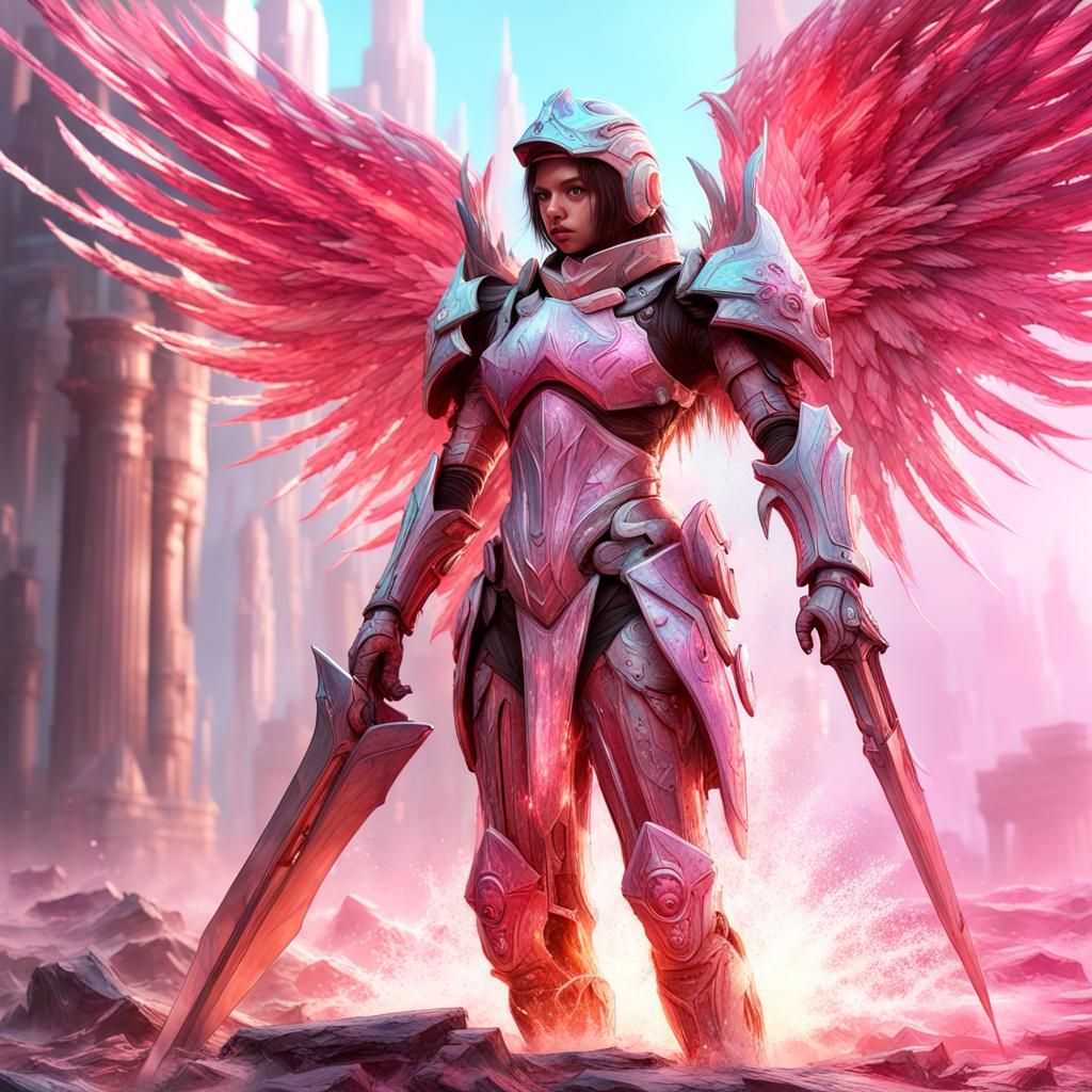 Angel Knight - AI Generated Artwork - NightCafe Creator