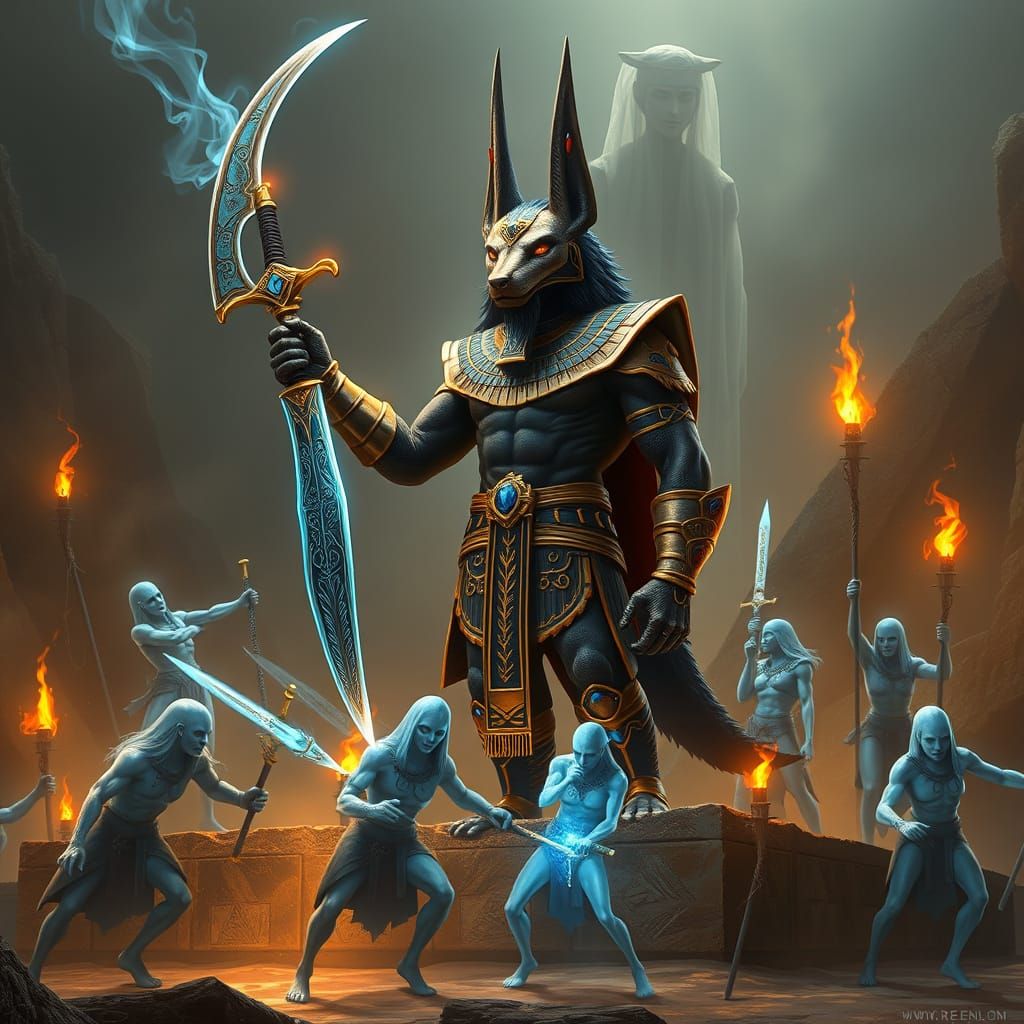 Majestic Anubis, Ancient Egyptian Warrior King in ... - AI Art