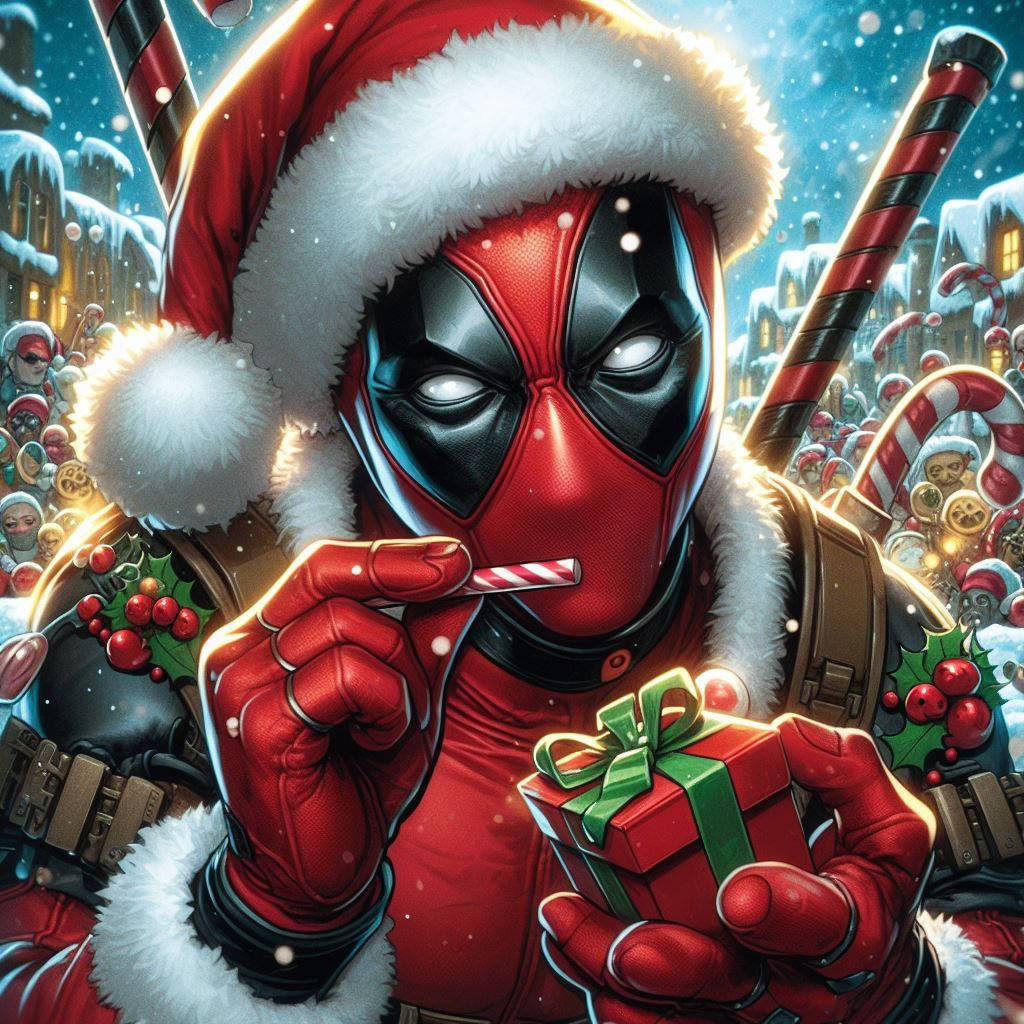 Xmas Deadpool - AI Generated Artwork - NightCafe Creator