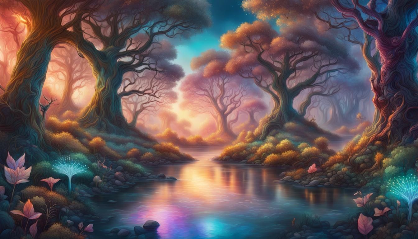 Enchanted Twilight - AI Generated Artwork - NightCafe Creator