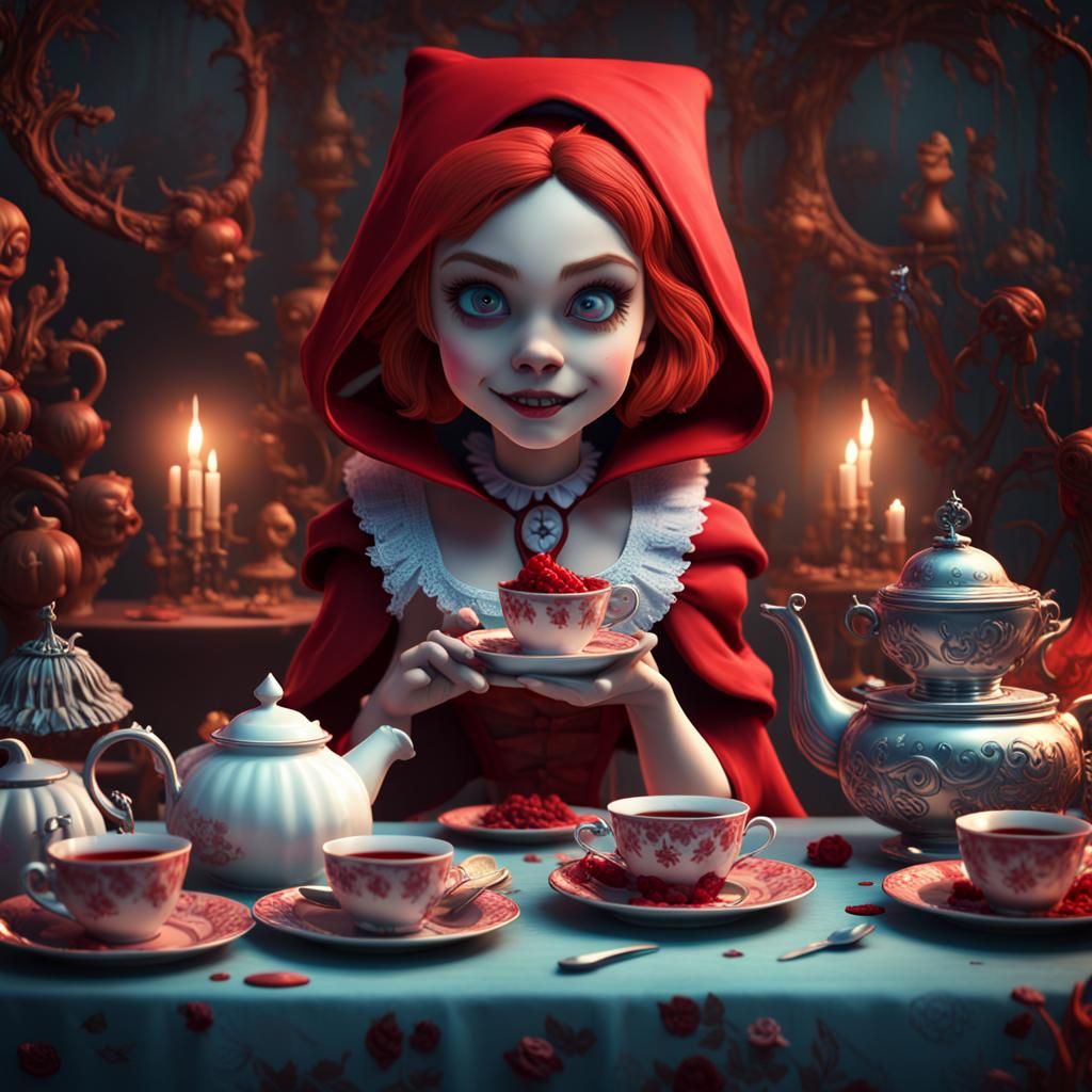 spooky allure sinister tea party with Alice in Wonderland Weight:1 ...