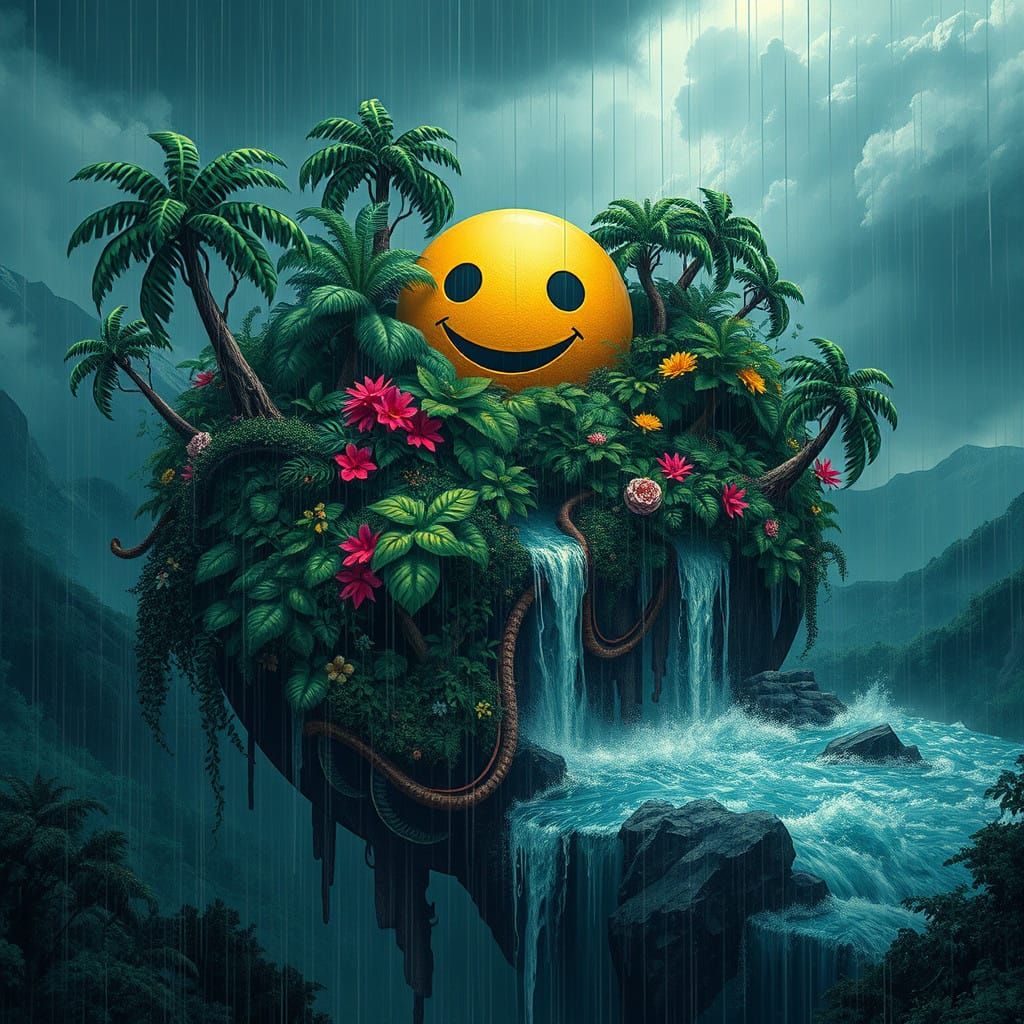 RT RL SML - Dense Jungle Microplanet in Abstract Expression...