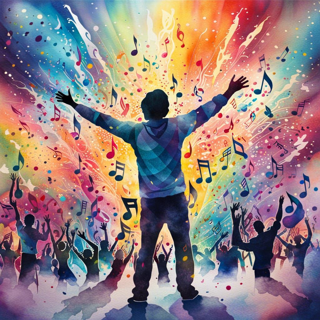 Feeling the Music - AI Generated Artwork - NightCafe Creator