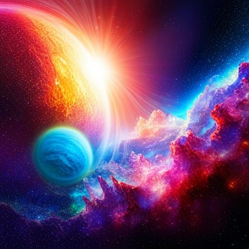 Solar system - AI Generated Artwork - NightCafe Creator