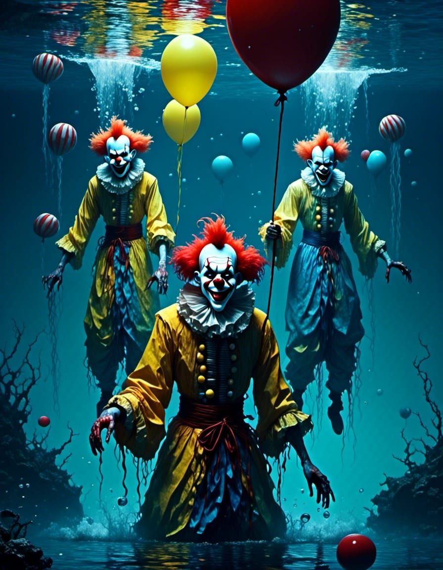 Water Clowns - AI Generated Artwork - NightCafe Creator