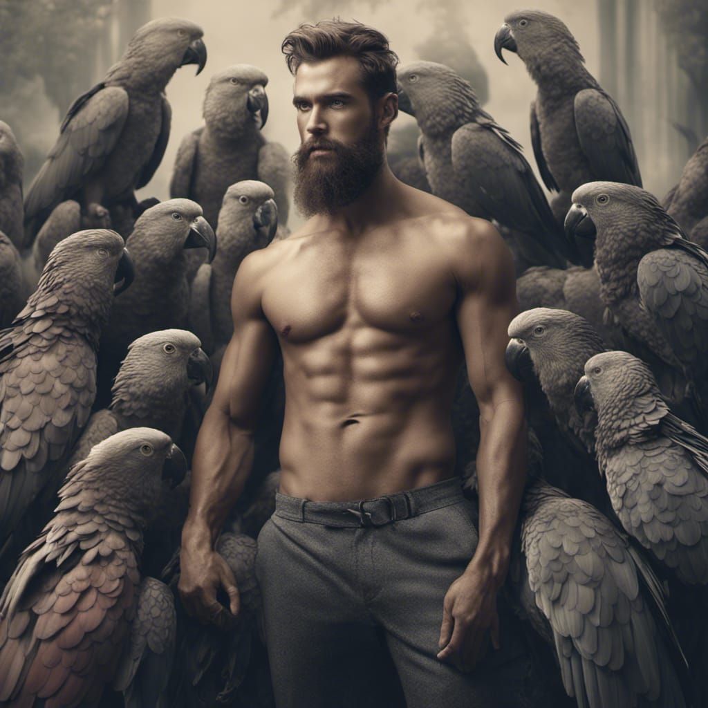 Birdman Series: Parrots - AI Generated Artwork - NightCafe Creator