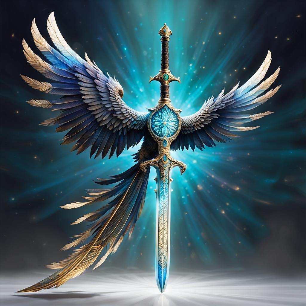 Light bird sword - AI Generated Artwork - NightCafe Creator