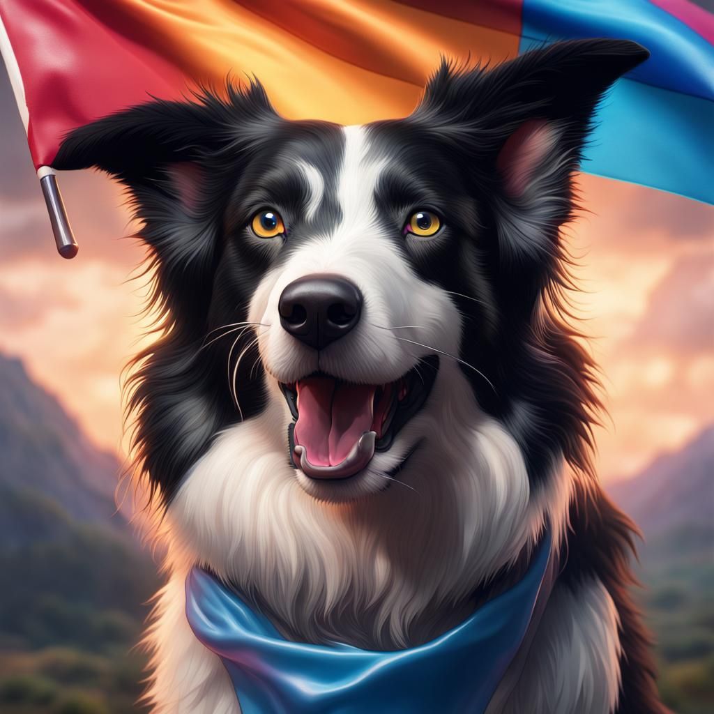 Pan border collie - AI Generated Artwork - NightCafe Creator