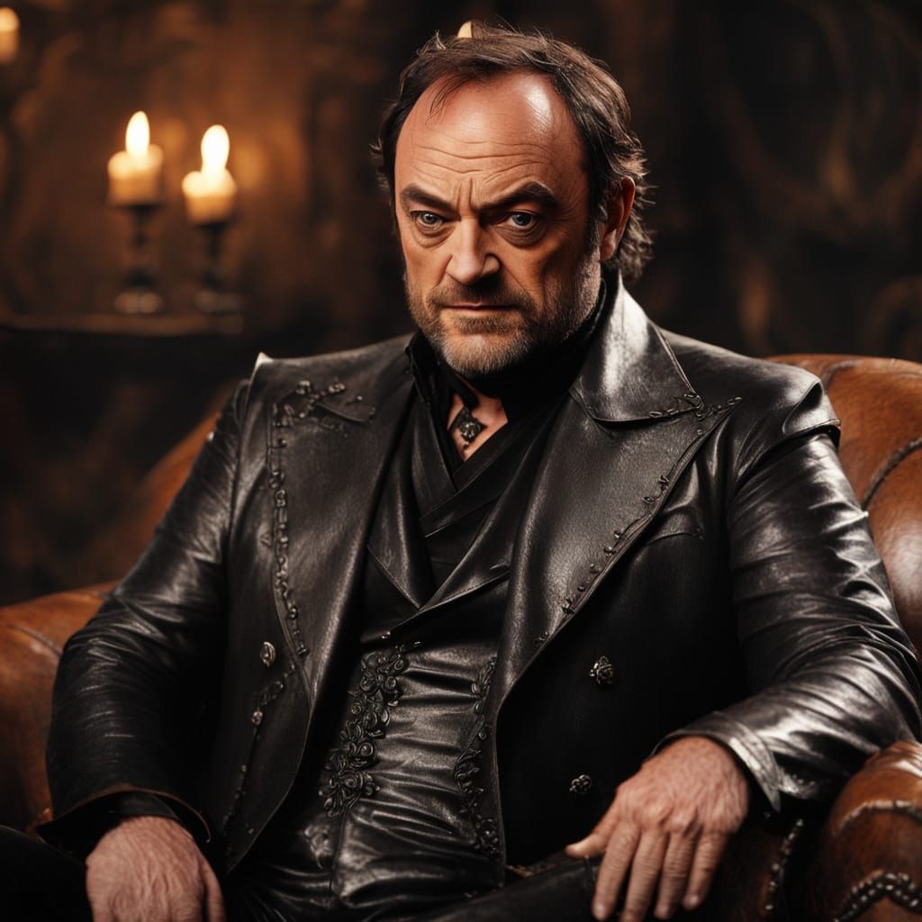 Crowley King of Hell in Medieval Fashion - AI Art