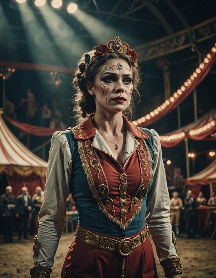 A female circus performer. - AI Generated Artwork - NightCafe Creator