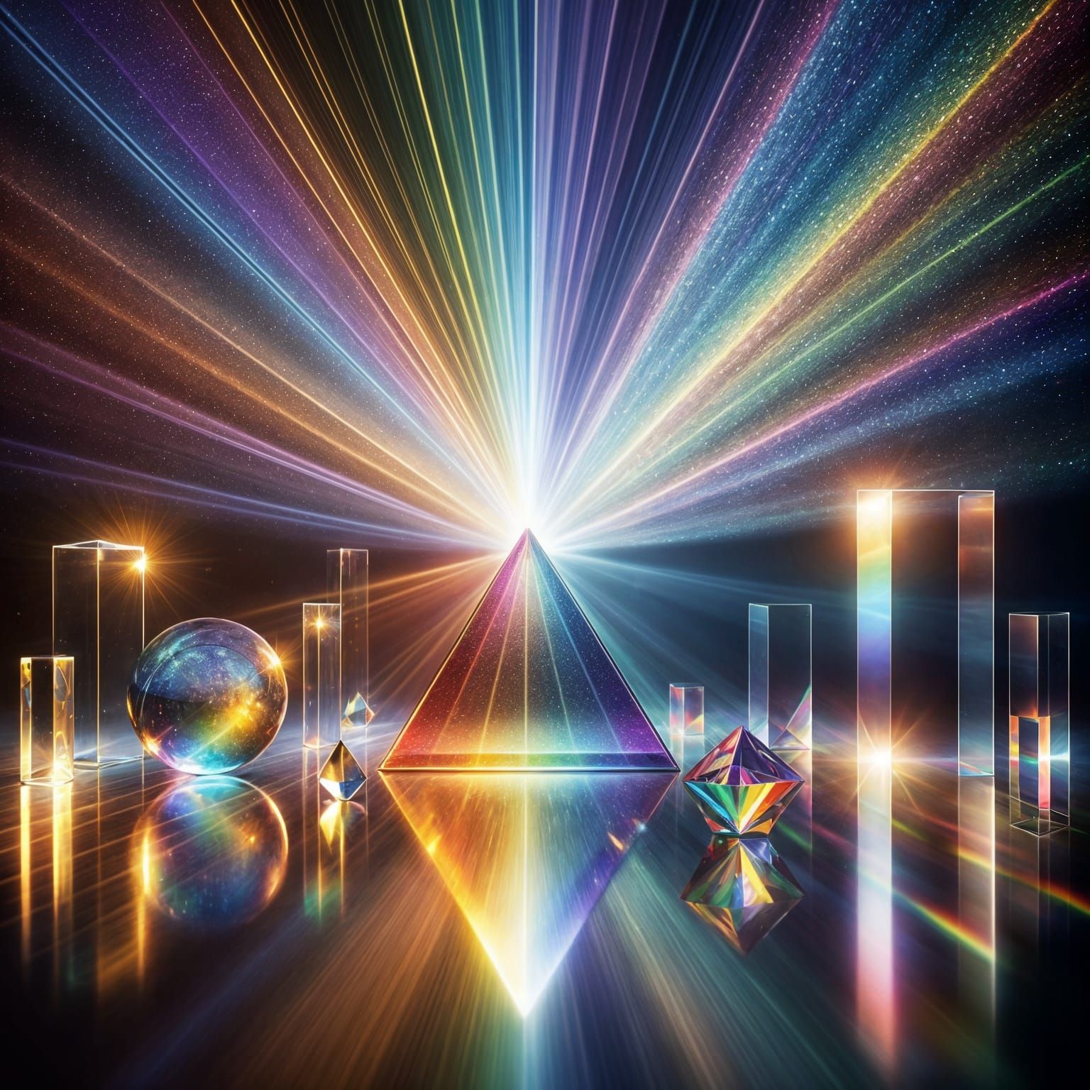 Beautiful light through a prism - Prismatic Light: A Spectru...