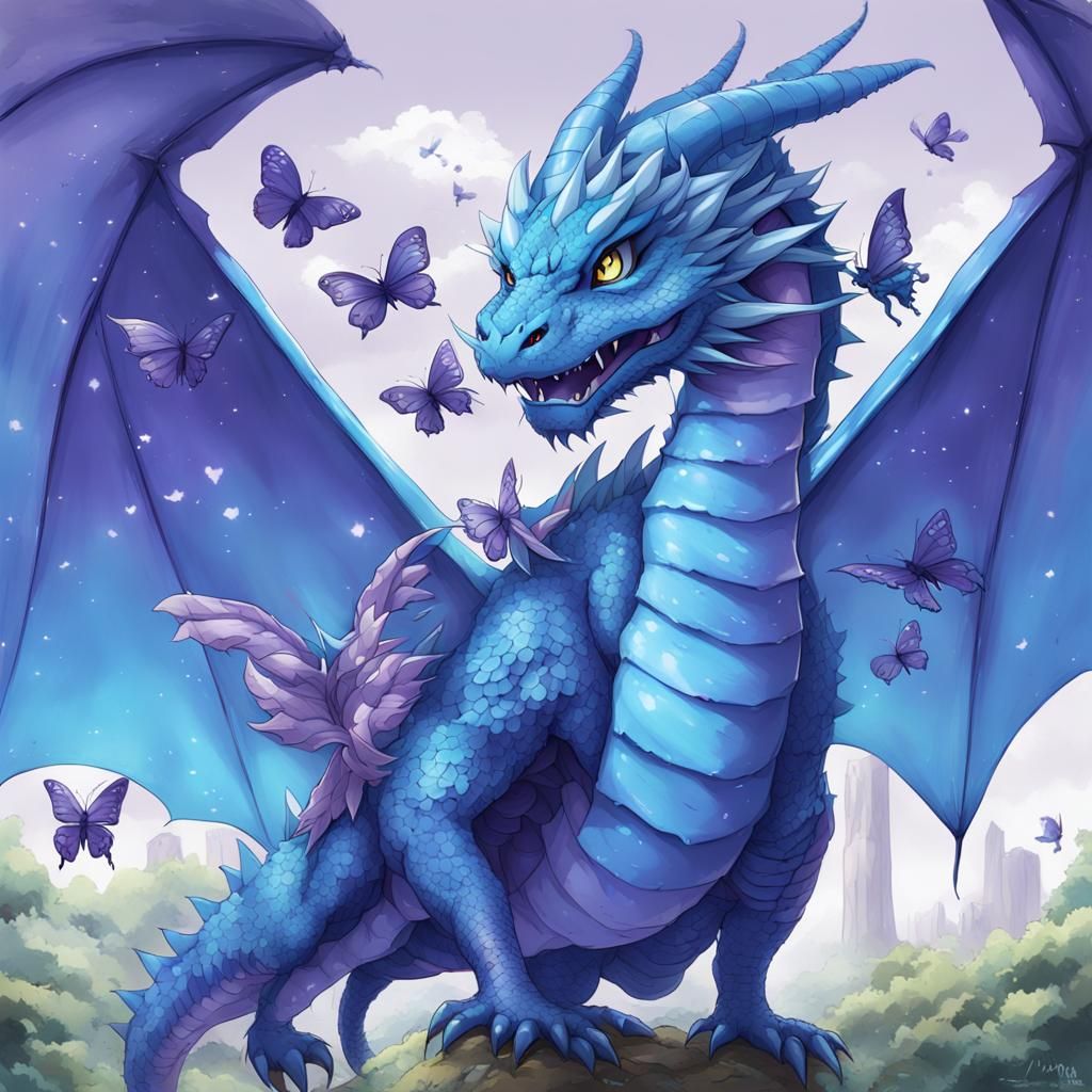 🦋Blue🦋 - AI Generated Artwork - NightCafe Creator