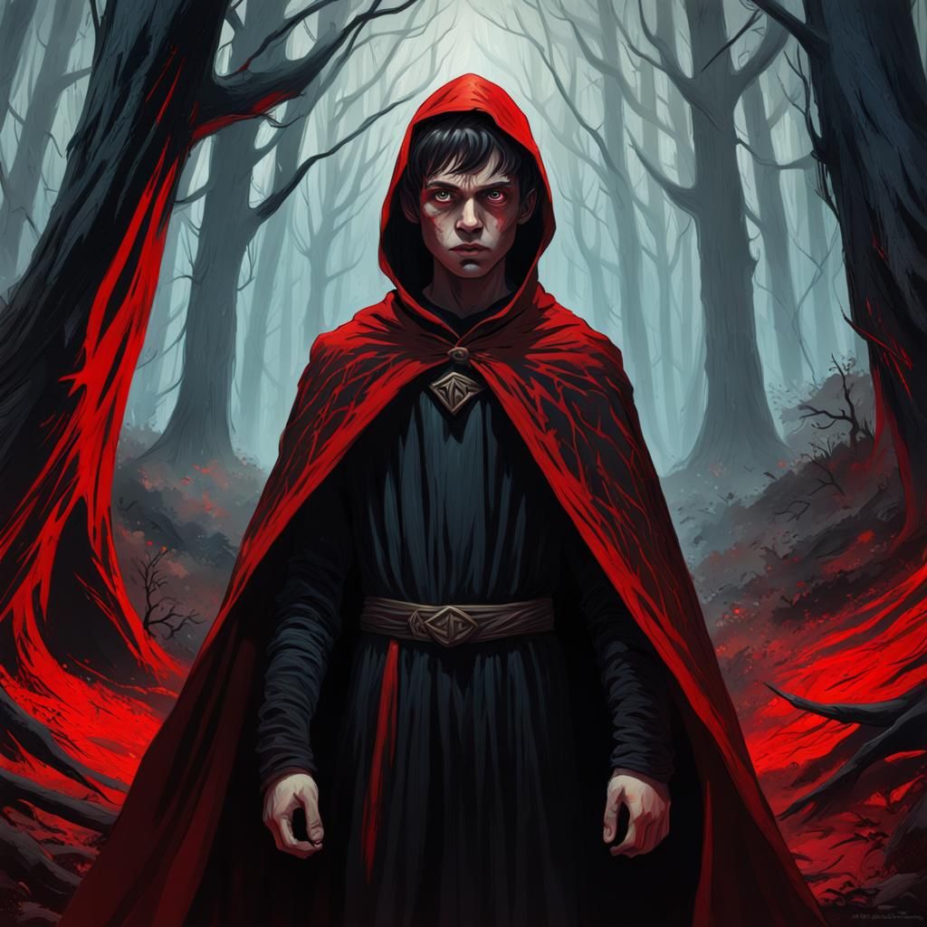 Male Little Red Riding Hood - AI Generated Artwork - NightCafe Creator